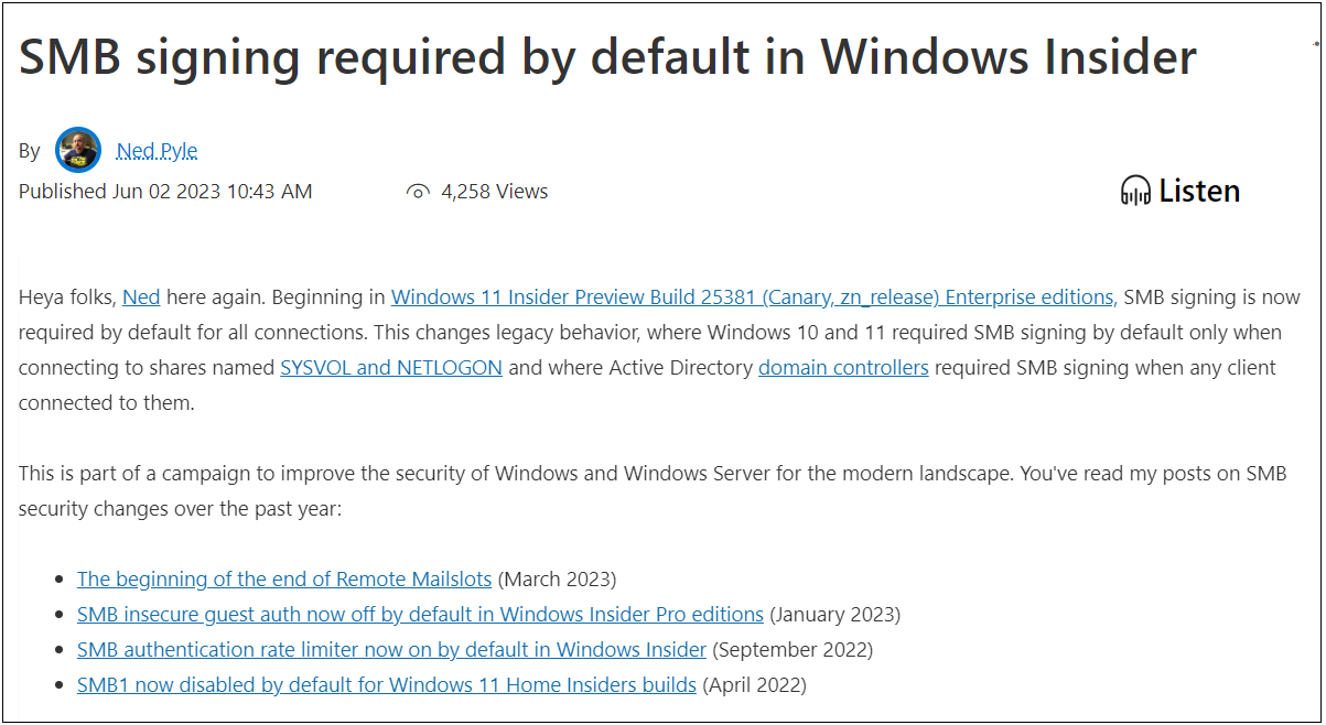 微軟Windows 11用戶端及伺服器將要求SMB簽章登入 | iThome